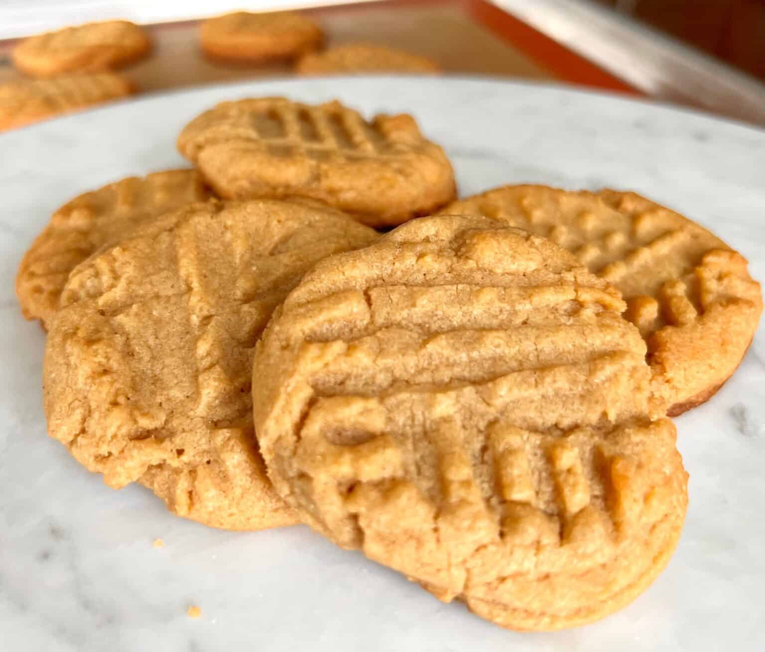 Natural Peanut Butter Cookies - The Vintage Cook