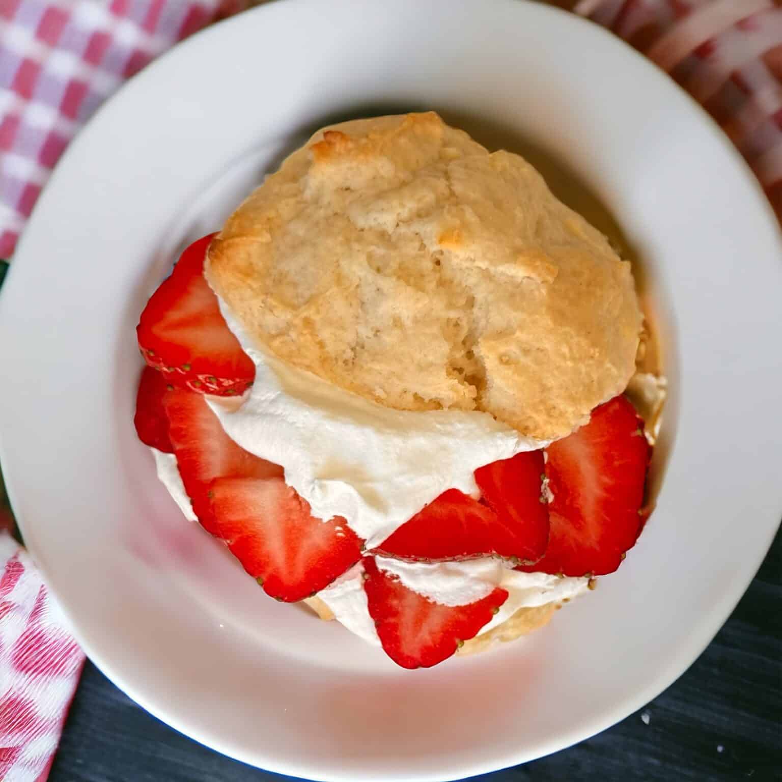 Strawberry Bisquick Shortcake Recipe - The Vintage Cook