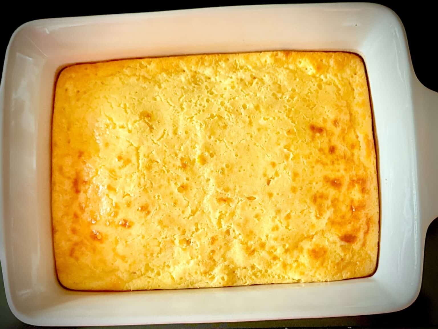 Jiffy Cornbread With Creamed Corn Casserole - The Vintage Cook
